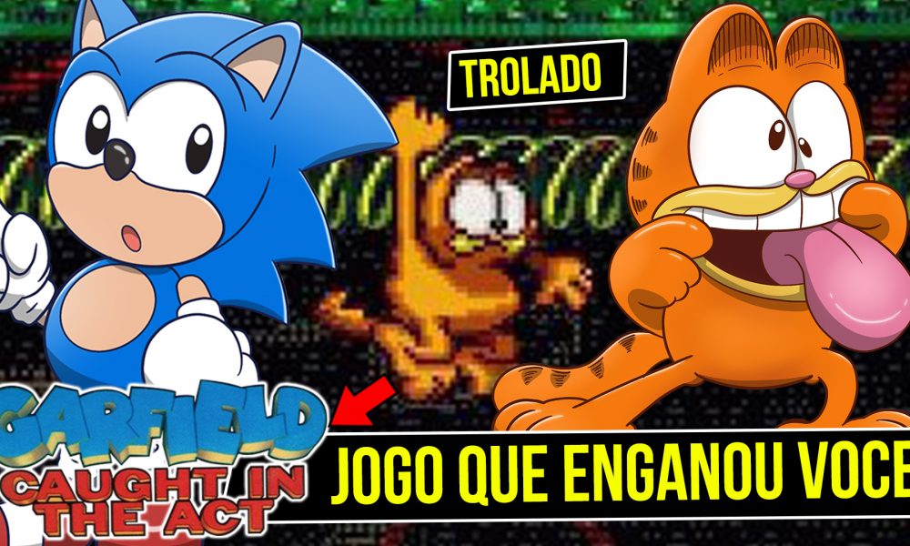 Jogo do "Crossover" do Sonic e Garfield - Garfield Caught in the Act